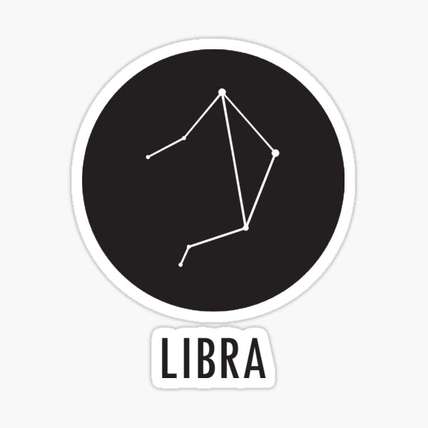 "Libra Zodiac Sign" Sticker for Sale by Meme-Museum | Redbubble