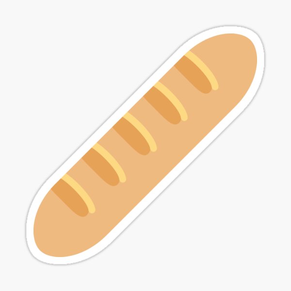 "Baguette" Sticker for Sale by Stitchmoji | Redbubble