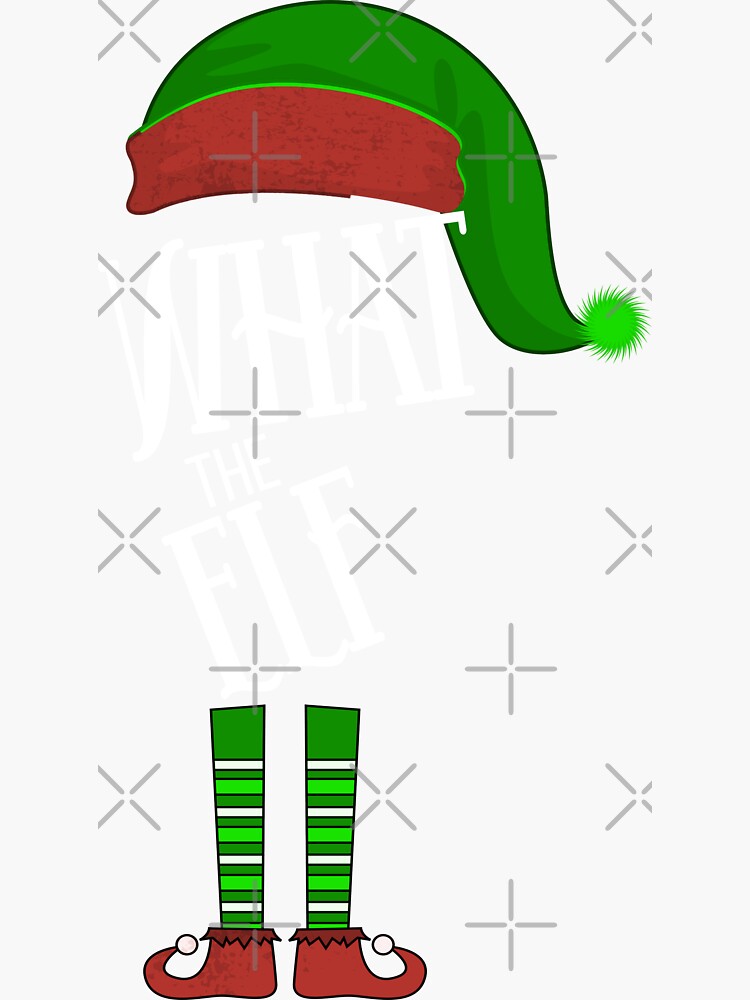 "What the Elf from the Elf Squad Family Pajamas " Sticker for Sale by ...