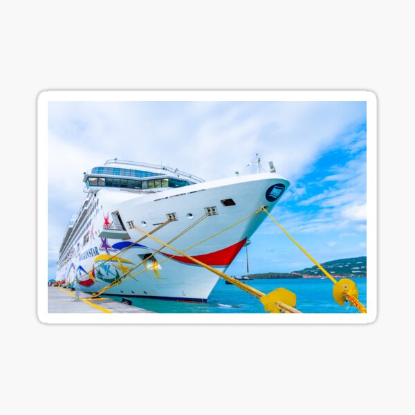 "NCL Star Cruise Ship in Sint Maarten" Sticker for Sale by ...
