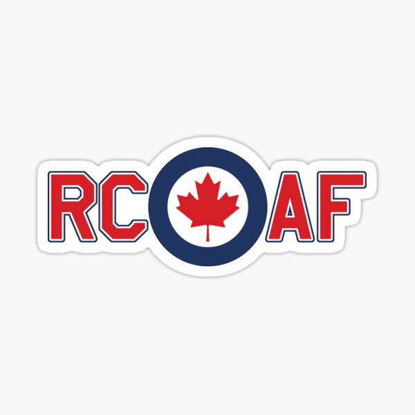 "RCAF ROYAL CANADIAN AIR FORCE ROUNDEL RONDEL MAPLE LEAF" Sticker by ...