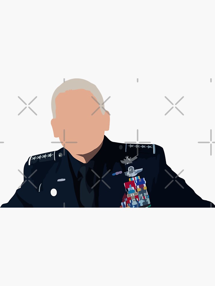 "General Mark Naird Space Force netflix series" Sticker for Sale by ...