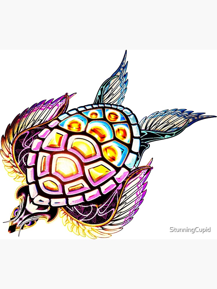 "Angel Turtle" Poster by StunningCupid | Redbubble