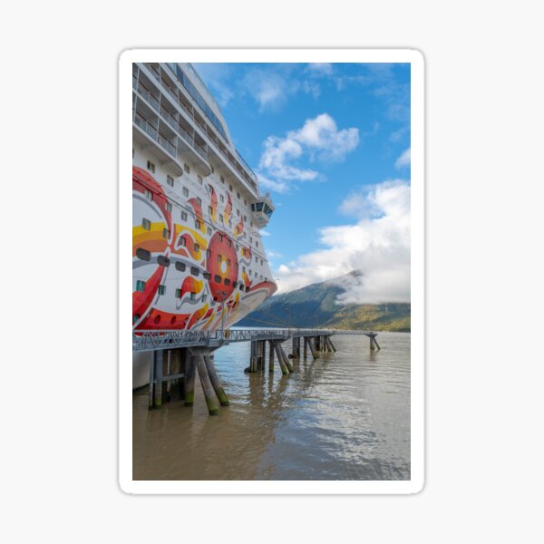 "Norwegian (NCL) Sun Cruise Ship in Alaska" Sticker for Sale by ...