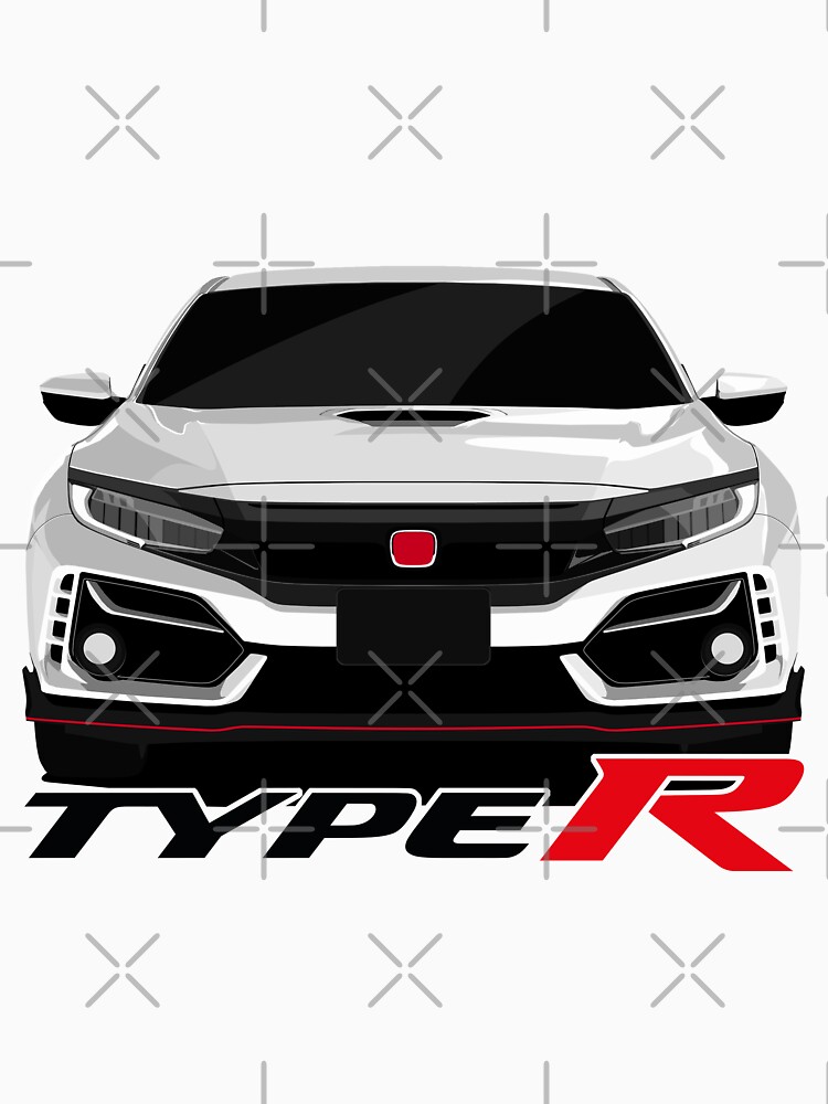 "Honda Civic Type R" T-shirt for Sale by AUTO-ILLUSTRATE | Redbubble ...