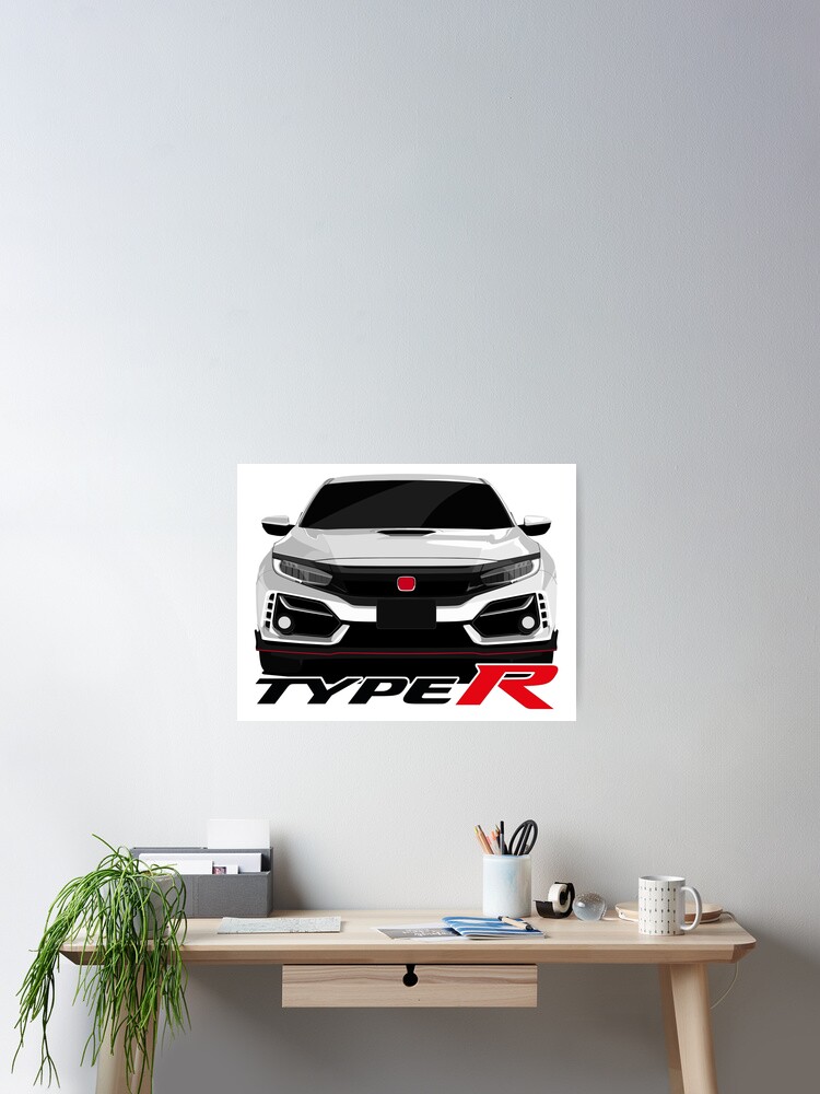 "Honda Civic Type R" Poster for Sale by AUTO-ILLUSTRATE | Redbubble