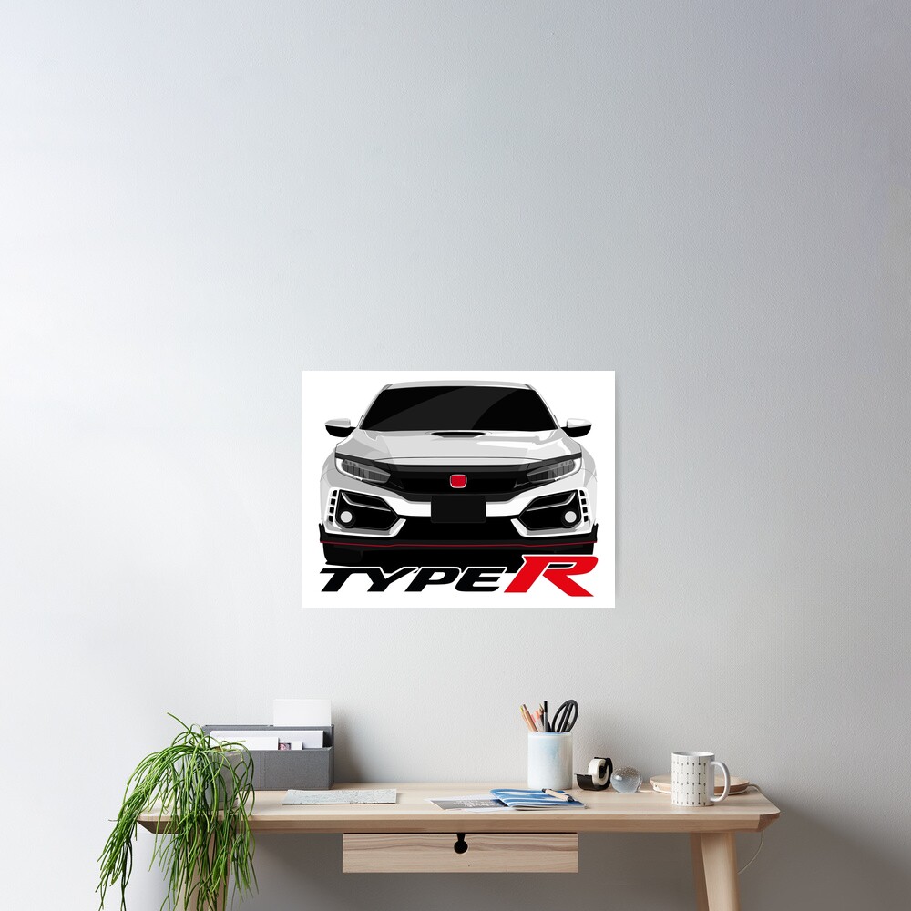 "Honda Civic Type R" Poster by AUTO-ILLUSTRATE | Redbubble