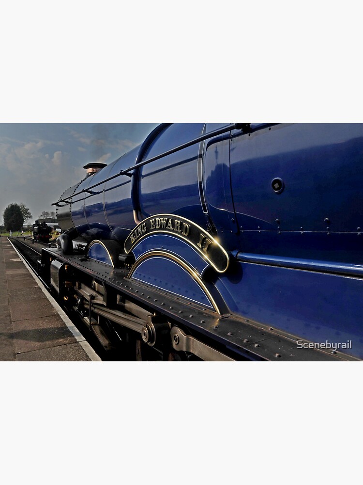 "GWR steam loco King Edward II" Sticker for Sale by Scenebyrail | Redbubble