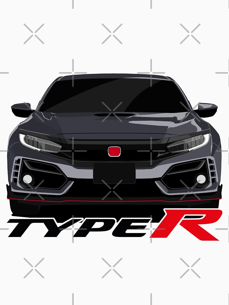 "Honda Civic Type R" T-shirt for Sale by AUTO-ILLUSTRATE | Redbubble ...