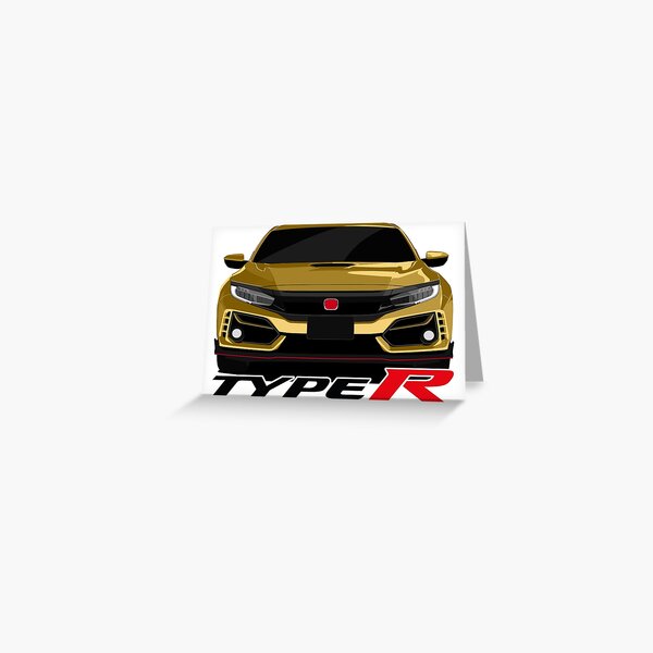 "Honda Civic Type R" Greeting Card by AUTO-ILLUSTRATE | Redbubble