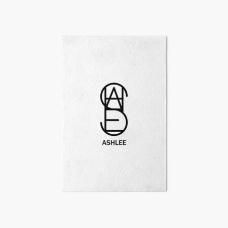 "Ashlee Name Logo" Art Board Print for Sale by NerdyNook | Redbubble