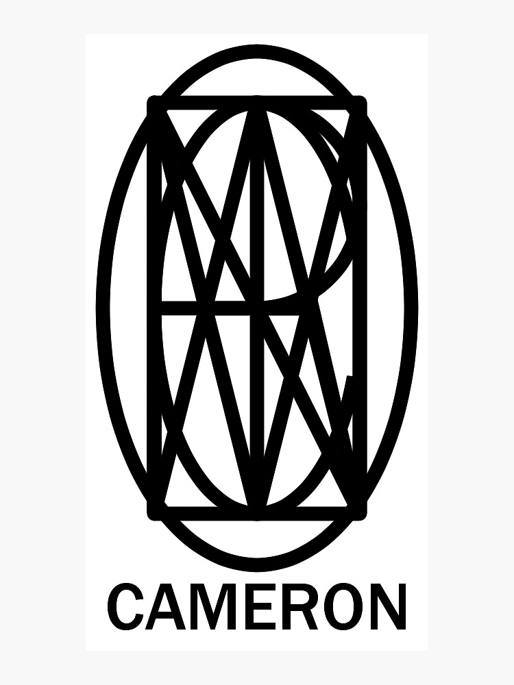 "Cameron Name Logo" Sticker for Sale by NerdyNook | Redbubble