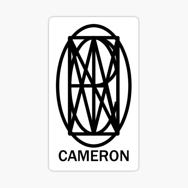 "Cameron Name Logo" Sticker for Sale by NerdyNook | Redbubble