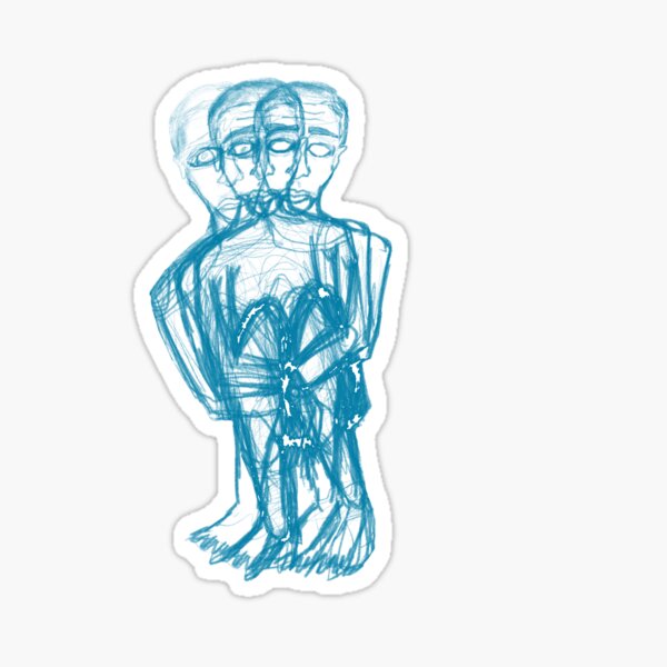 "'Shaken' digital drawing" Sticker for Sale by BeanyV | Redbubble
