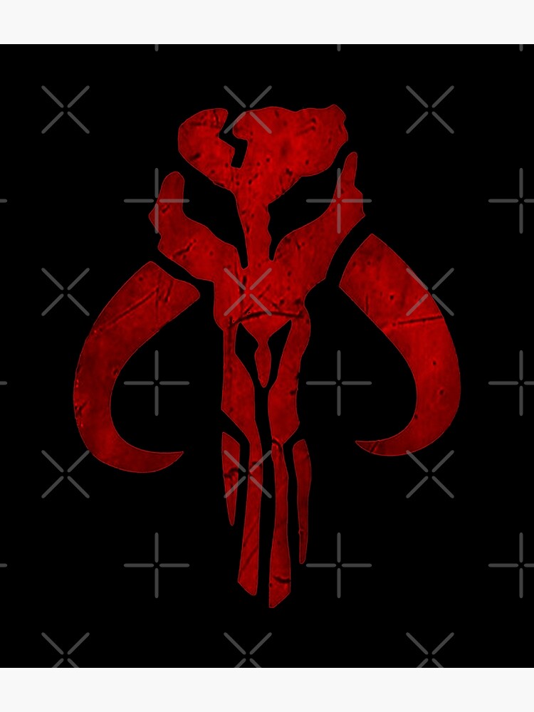 "mando logo red" Poster for Sale by slanrokano | Redbubble