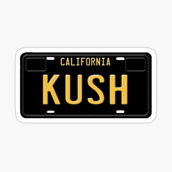 "Cali Kush plate" Sticker by Cucoos | Redbubble