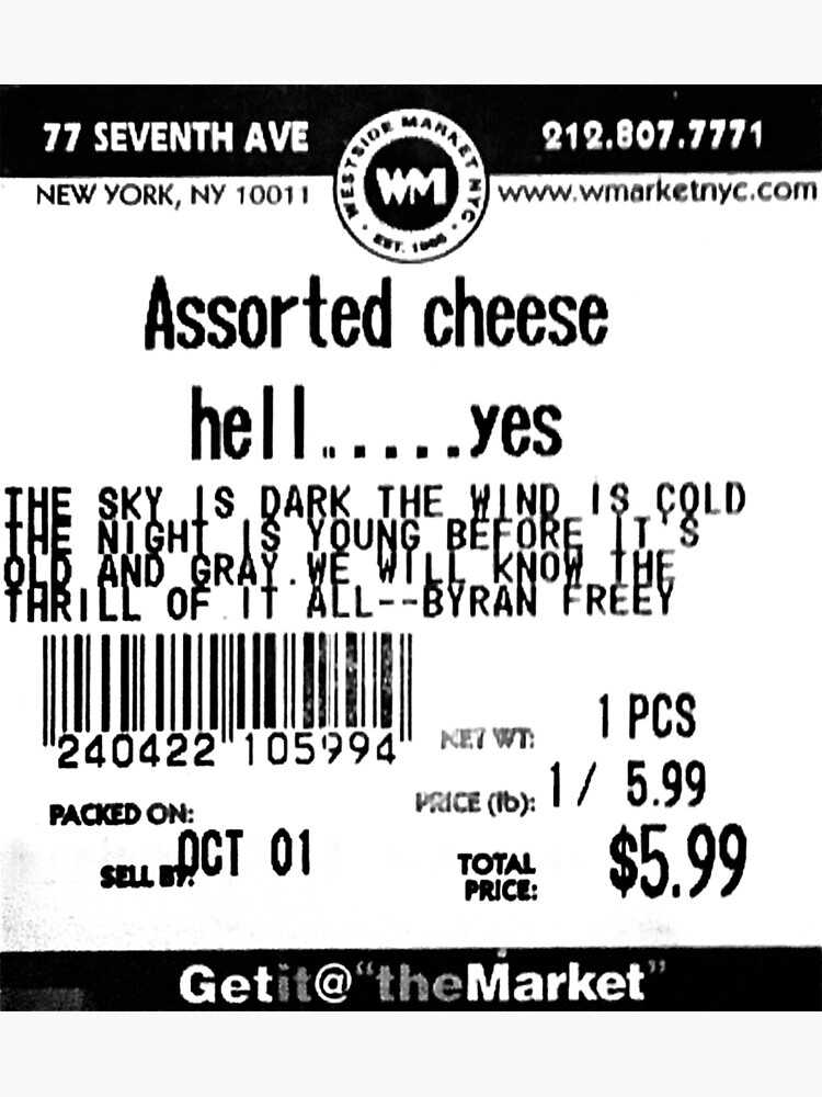 "Assorted cheese hell yes" Poster by MONOII | Redbubble