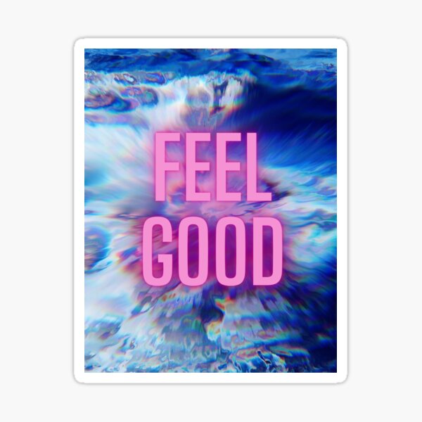 "Feel Good Neon Pink Essential " Sticker for Sale by FeelGoodNatalie ...