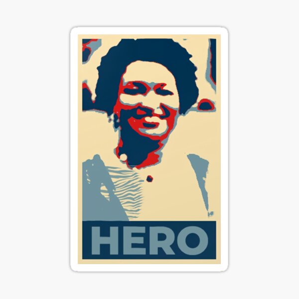 "Hero Stacy abrams" Sticker for Sale by TekknoOutfits | Redbubble