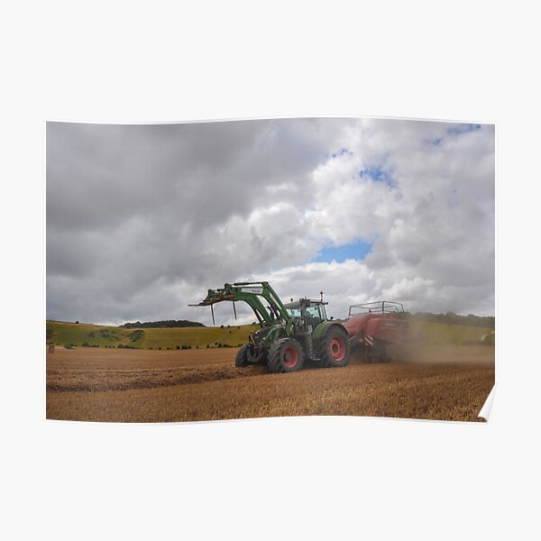 "Fendt 724 and Massey Ferguson Baler" Poster for Sale by AgriPhotoUK ...