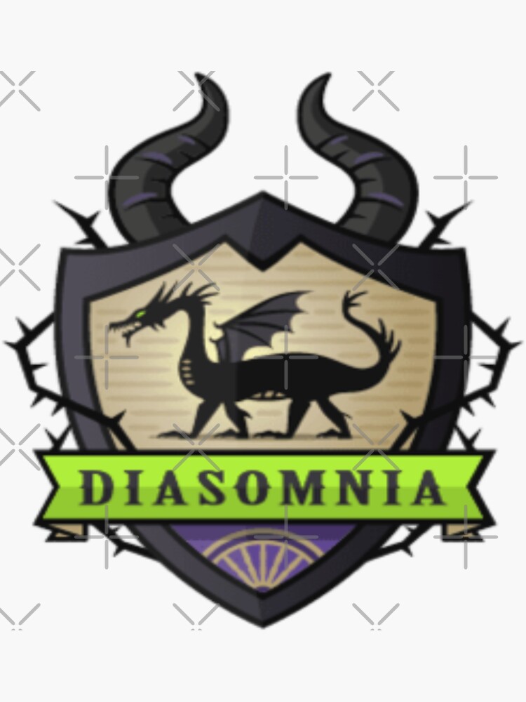 "Diasomnia" Sticker for Sale by Iniqua | Redbubble