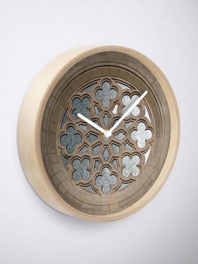 "Circular gothic window" Clock for Sale by gallofoto | Redbubble