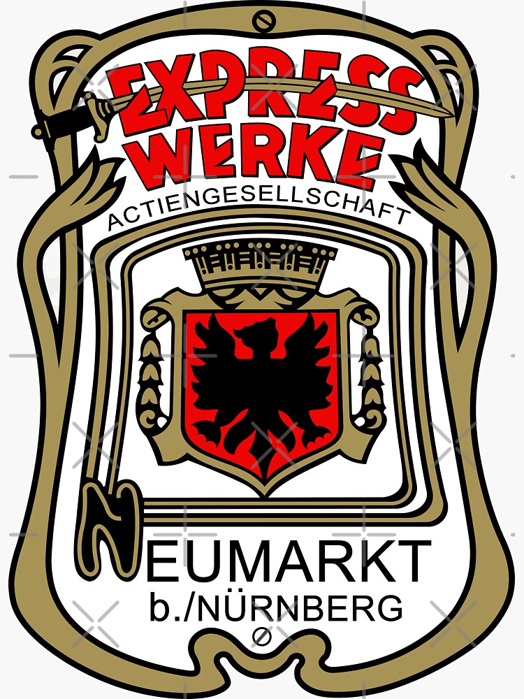 "Express Werke AG Motorcycles" Sticker for Sale by Bloxworth | Redbubble