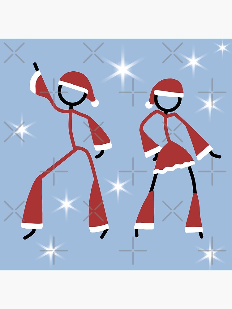 " Stickman / Christmas Dancing" Poster by LotusCreations | Redbubble