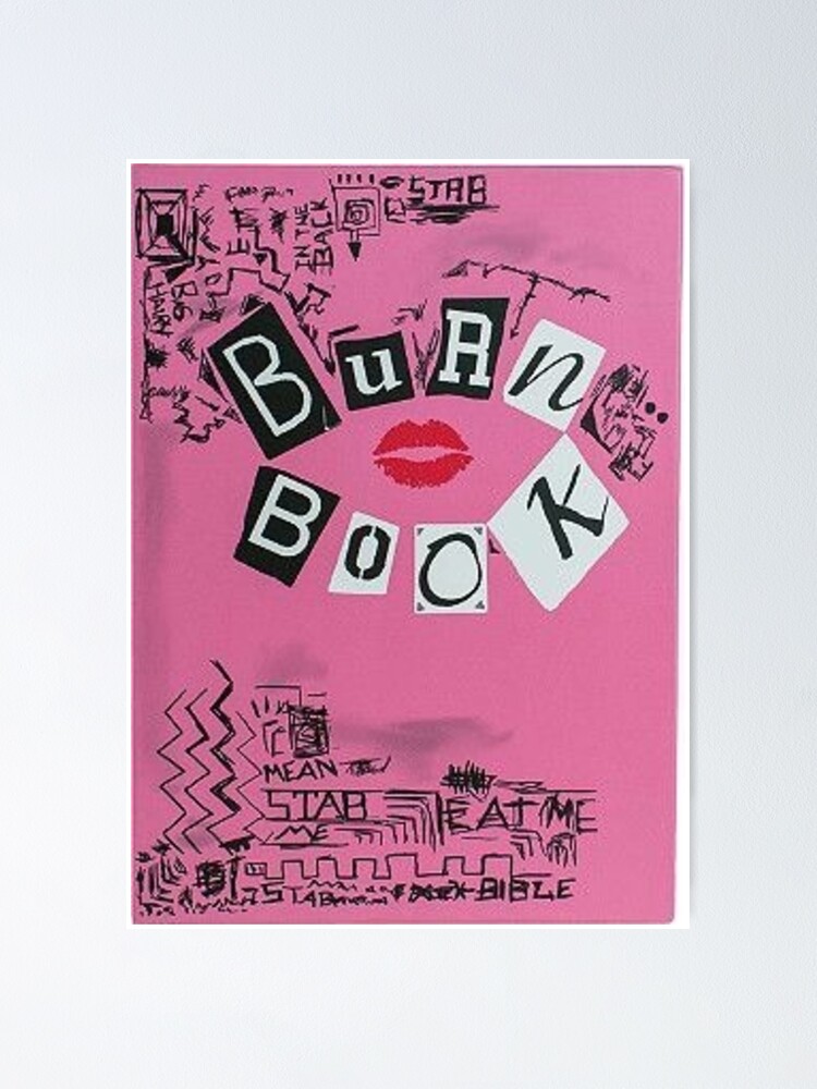 "burn book" Poster for Sale by marissa0529 | Redbubble