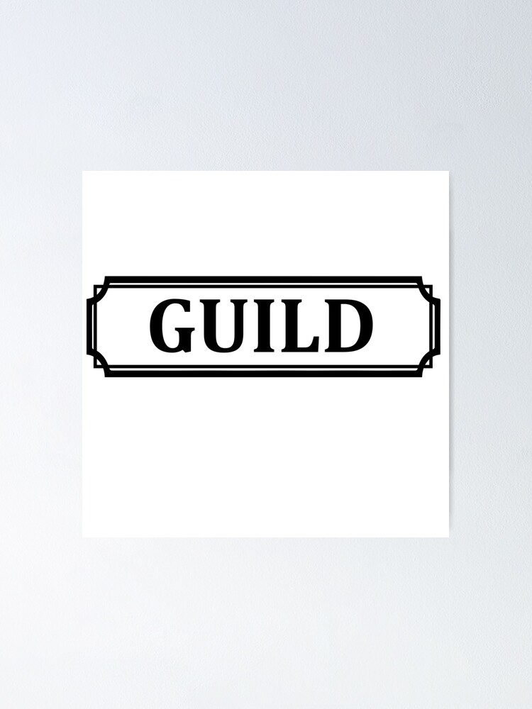Póster «Logotipo de Bungo Stray Dogs The Guild» de Crapt | Redbubble