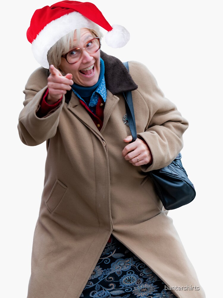 "Still Game Isa with Santa Hat - Pink" Sticker for Sale by bantershirts ...