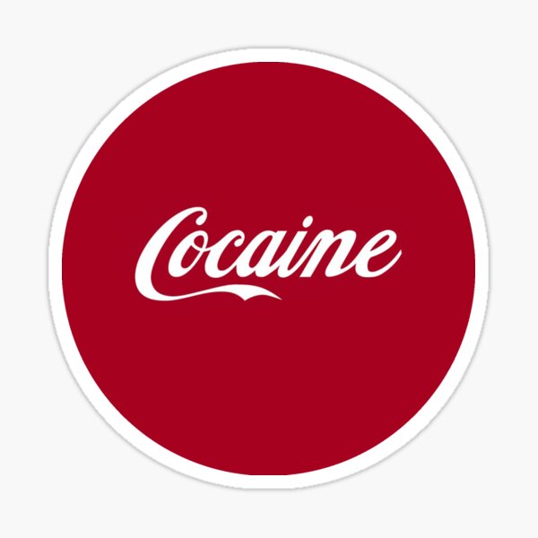 "Cocaine Logo" Sticker by Robin- | Redbubble