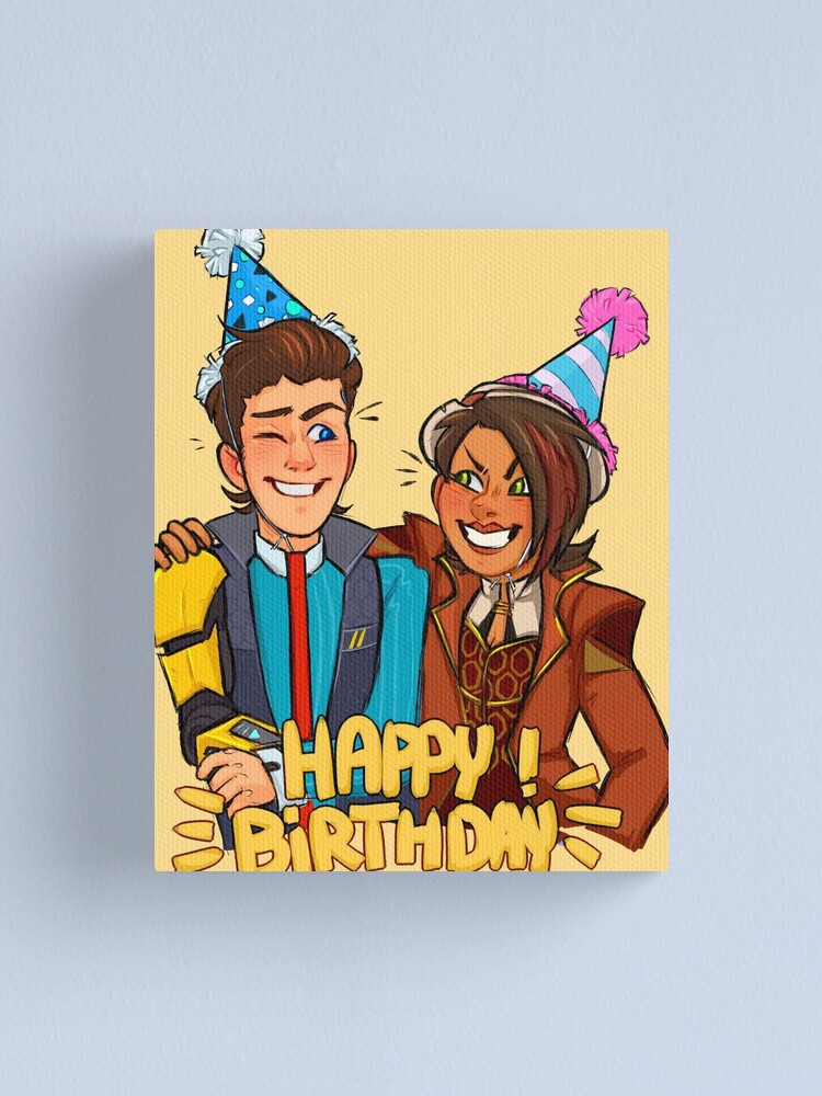 "Borderlands Birthday Card Design" Canvas Print by lutnik | Redbubble