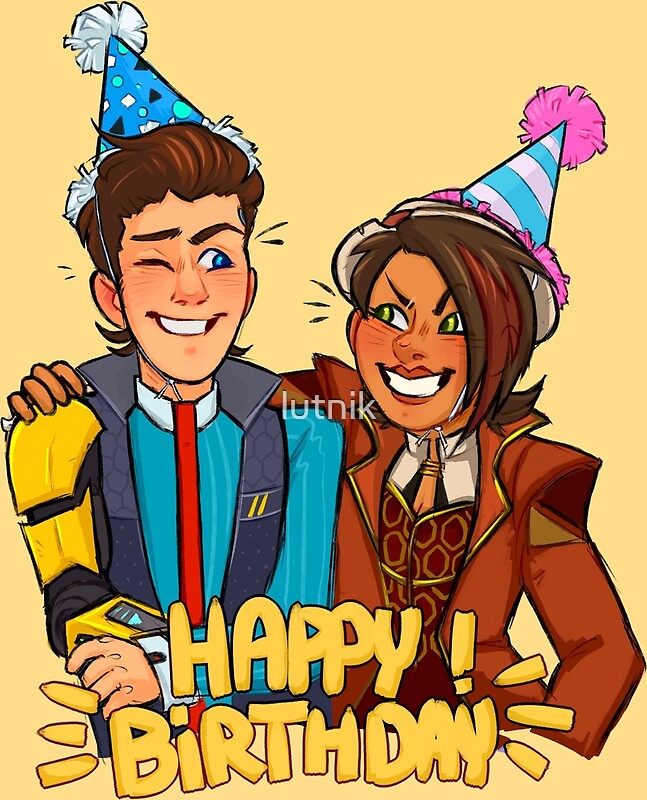 "Borderlands Birthday Card Design" by lutnik | Redbubble