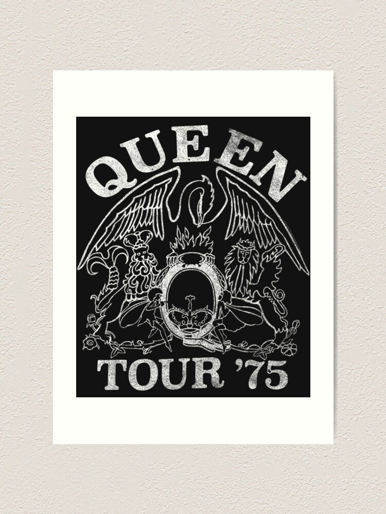 Lámina artística «Logotipo del escudo de Queen Official Tour 75» de ...