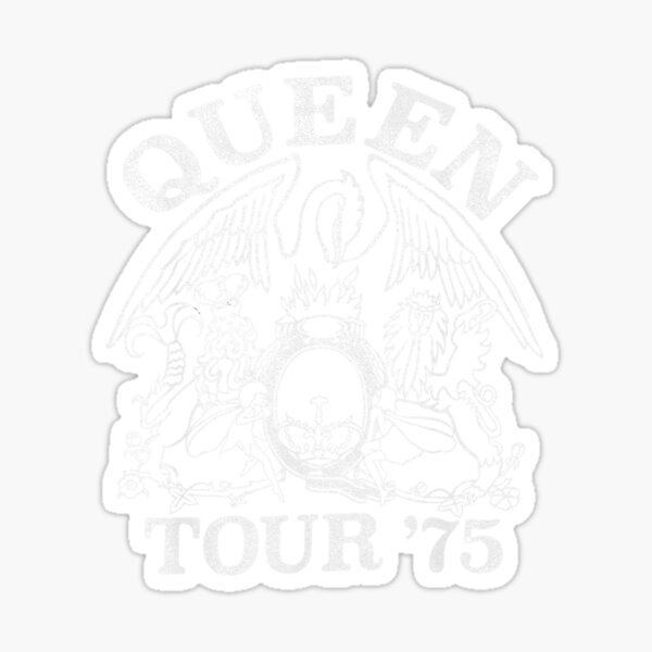 Pegatina «Logotipo del escudo de Queen Official Tour 75» de PanXuegang ...