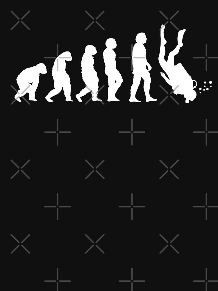"Evolution Of Man To Scuba Diver Vintage, Diving Gift, Plunger ...