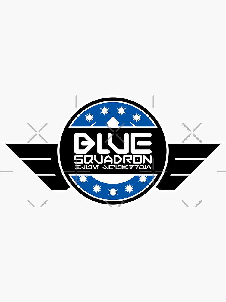 "Blue Squadron Logo" Sticker by DS-181-3 | Redbubble