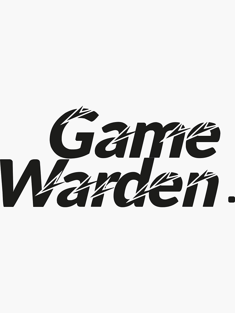 "Game Warden Mersh - Funny Great Gifts Gor Game Gardens" Sticker for ...