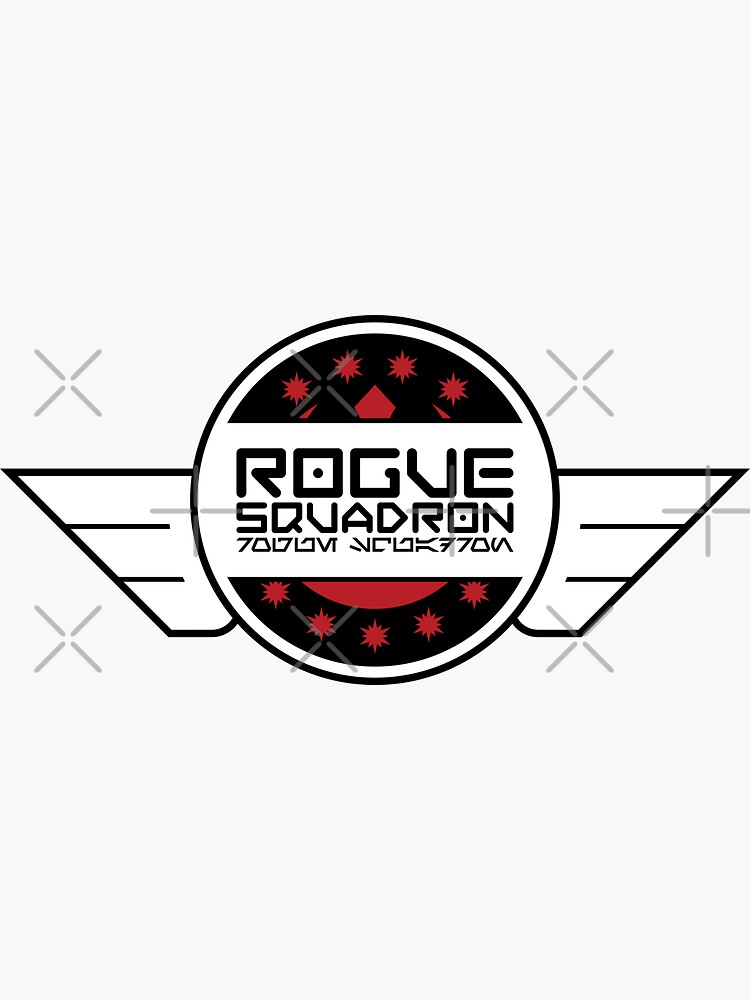 "Rogue Squadron (Reversed) Logo" Sticker for Sale by DS-181-3 | Redbubble