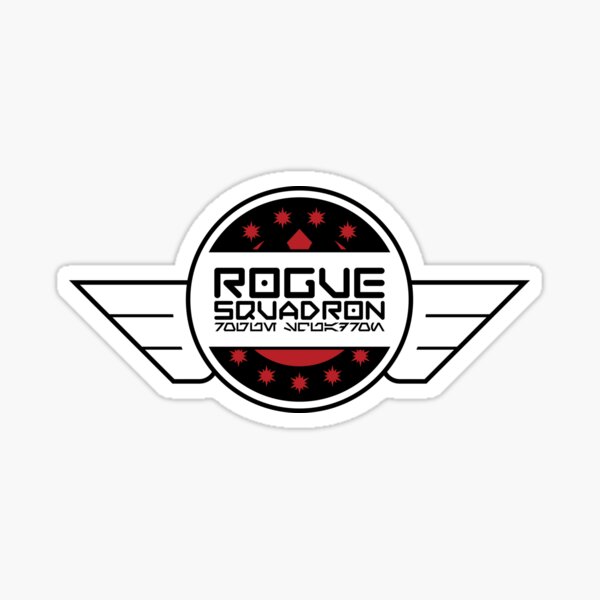 "Rogue Squadron (Reversed) Logo" Sticker for Sale by DS-181-3 | Redbubble