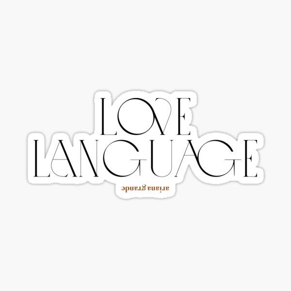 " Love language" Sticker by edisr00 | Redbubble