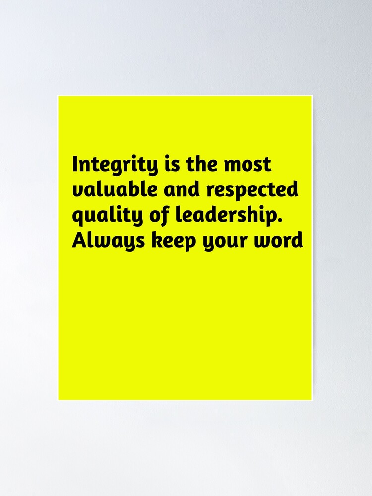 Leadership And Integrity Quotes