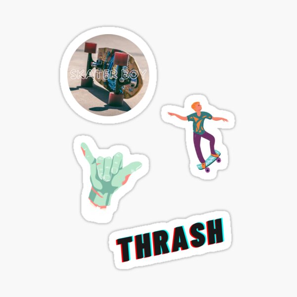 "Skater Boy Pack" Sticker for Sale by cosmicapparel | Redbubble