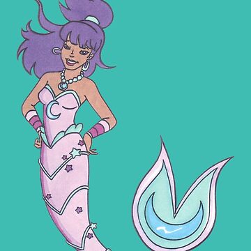 "Mermaid Fallon" Sticker for Sale by The Jewel Riders Archive | Redbubble