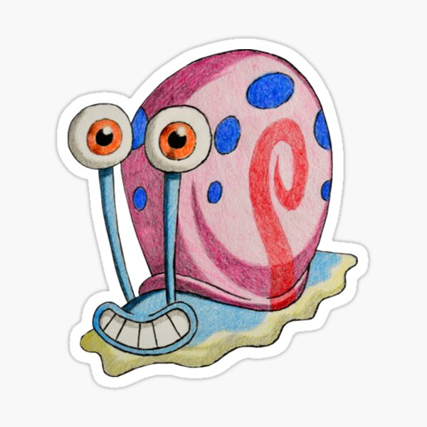 "Spongebob Gary" Sticker for Sale by Omegae | Redbubble