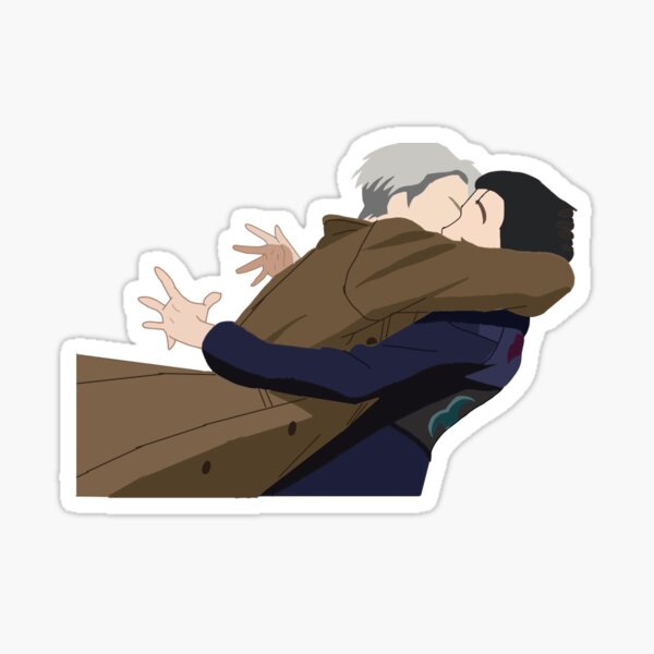 "Yuri and Victor" Sticker by Blujaydraws | Redbubble