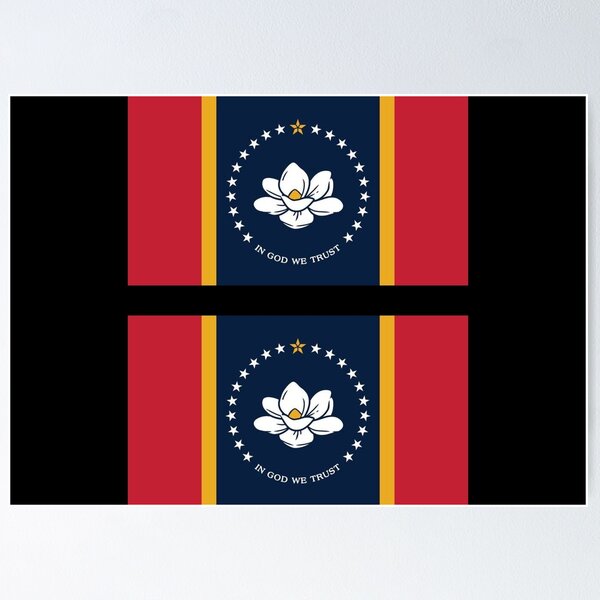 "Two New Mississippi Magnolia Flags 2020" Poster for Sale by greg5000 ...