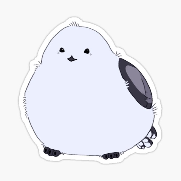 "Crow-tit Poof" Sticker for Sale by sealclaws | Redbubble