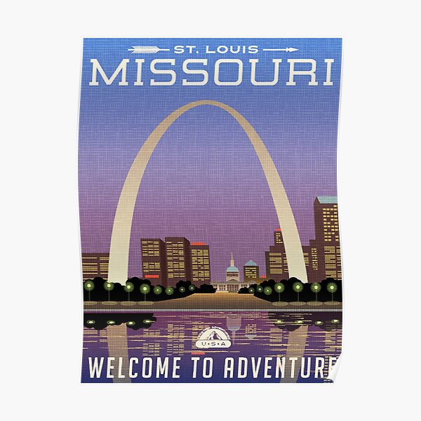 "Vintage St. Louis Missouri" Poster for Sale by OrnamentallyYou | Redbubble